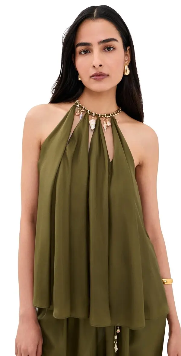 Zimmermann Mahon Blouse - Olive