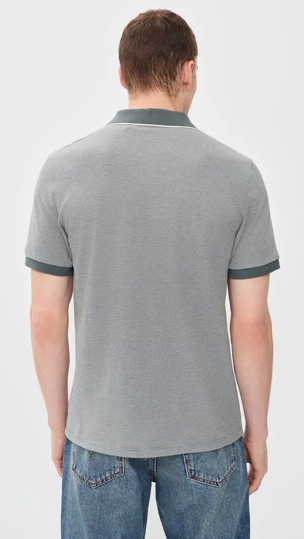 Theory Standard Polo Shirt In Birdseye Pique