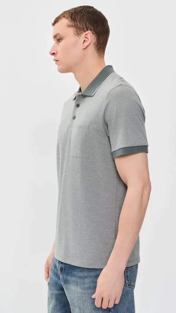 Theory Standard Polo Shirt In Birdseye Pique