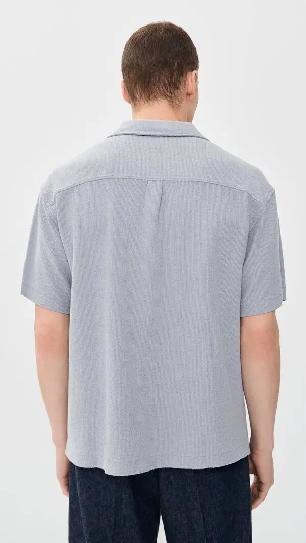 FRAME Textured Button Down Shirt