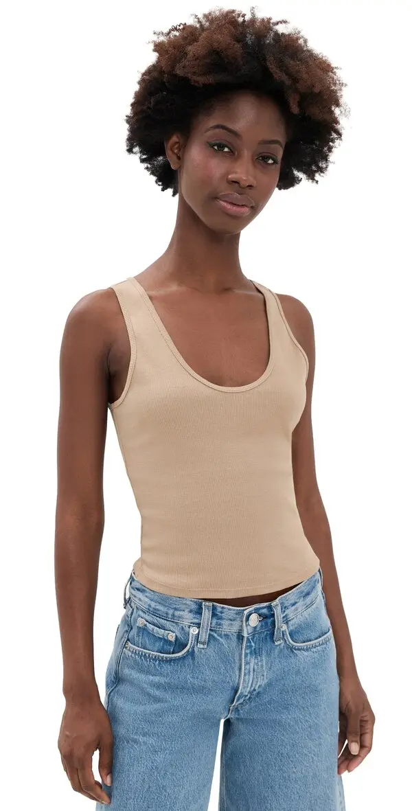 Paige Bali Tank - Macadamia