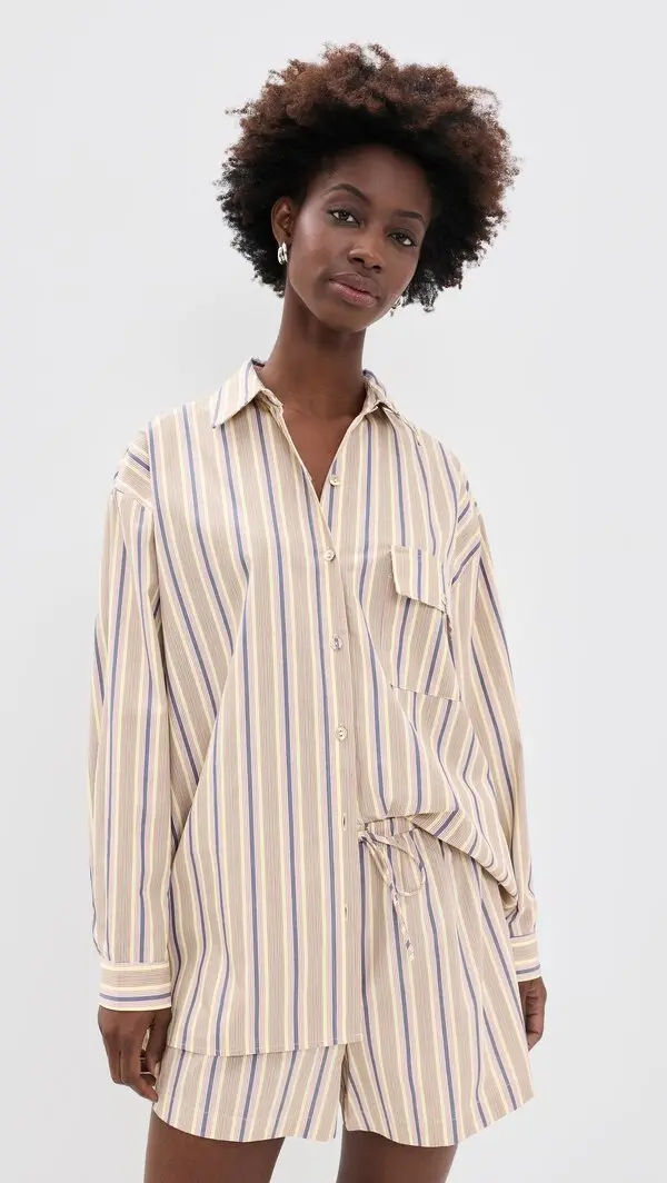 VRG GRL June Butter Striped Shirt