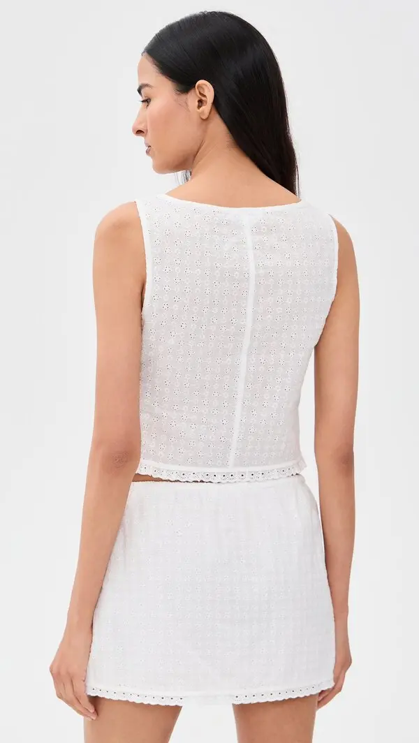 Good American The Eyelet Top