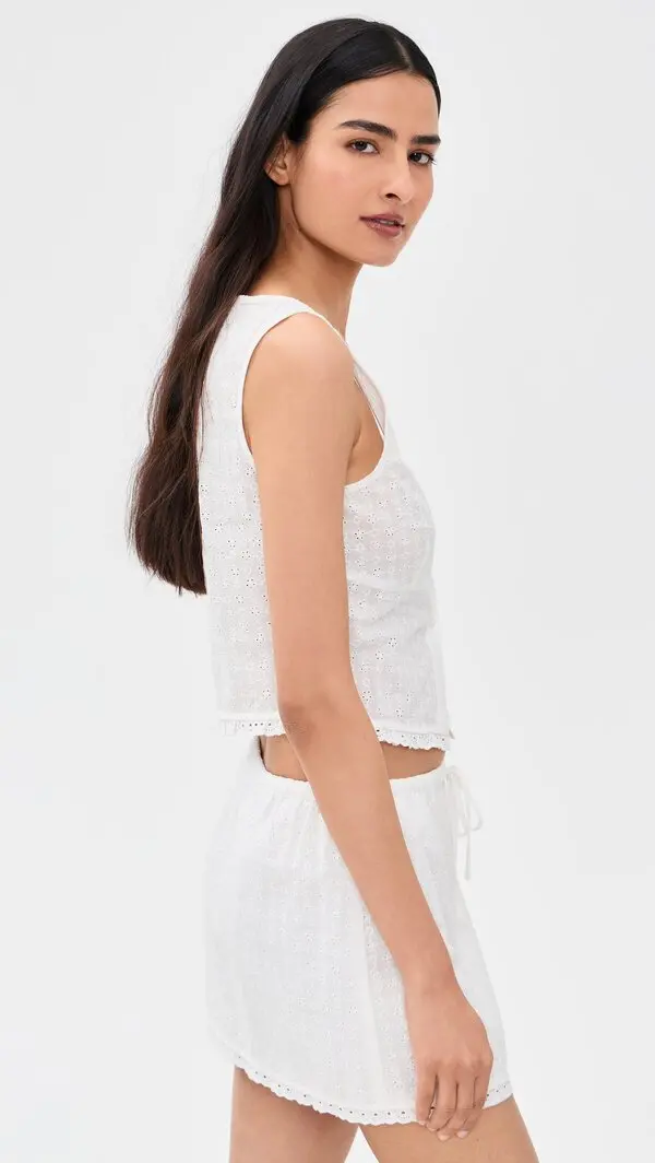 Good American The Eyelet Top