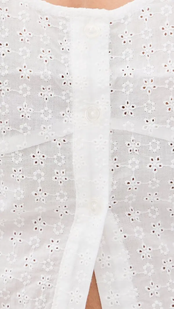 Good American The Eyelet Top