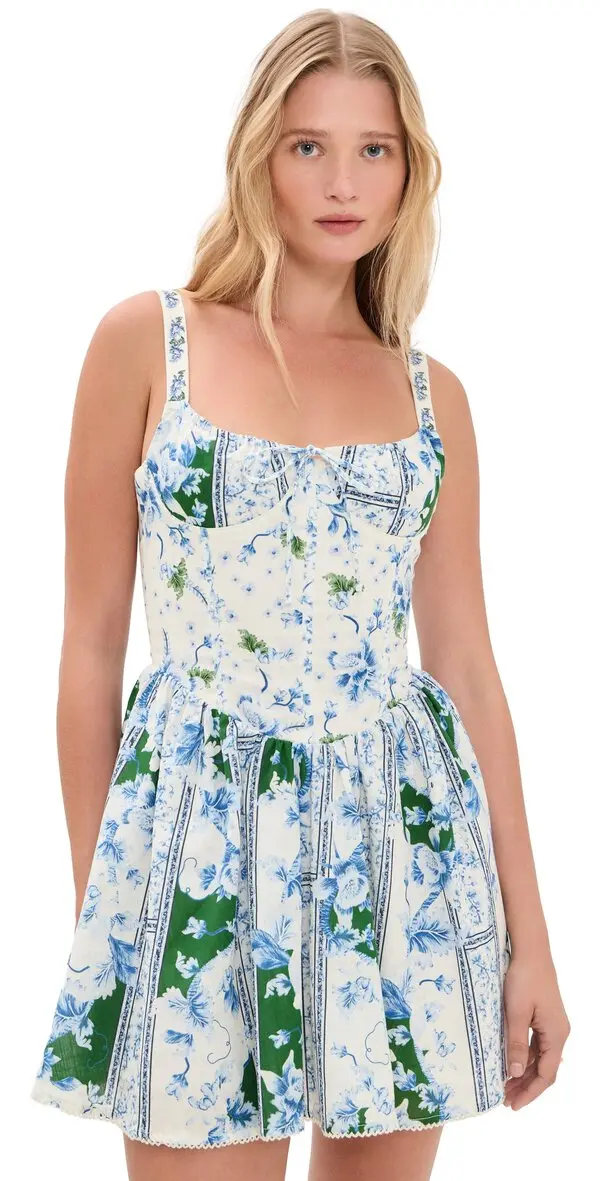 Agua Bendita Spring Ivy Underwire Mini Dress - Multicolor