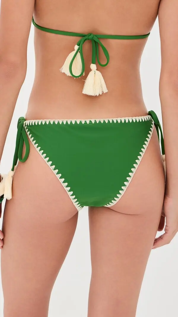 SIMONMILLER Embroidered Bikini Bottoms