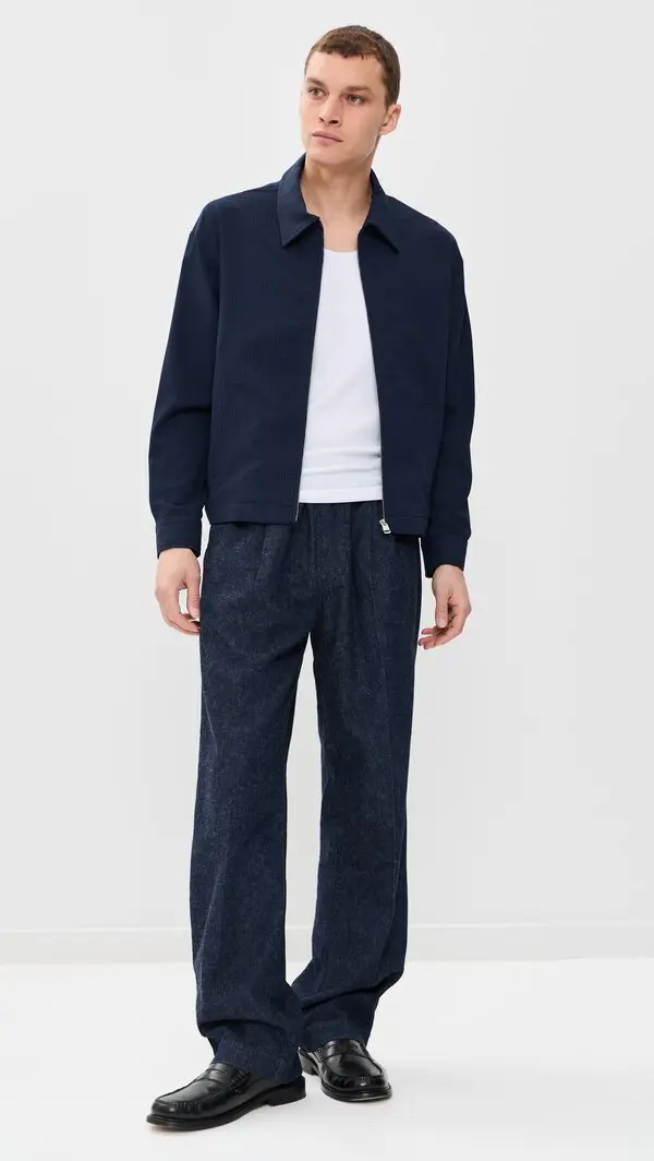 FRAME Seersucker Blouson Jacket