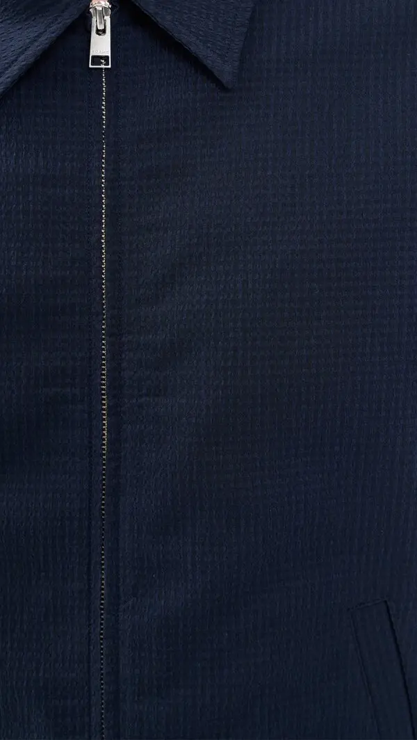 FRAME Seersucker Blouson Jacket