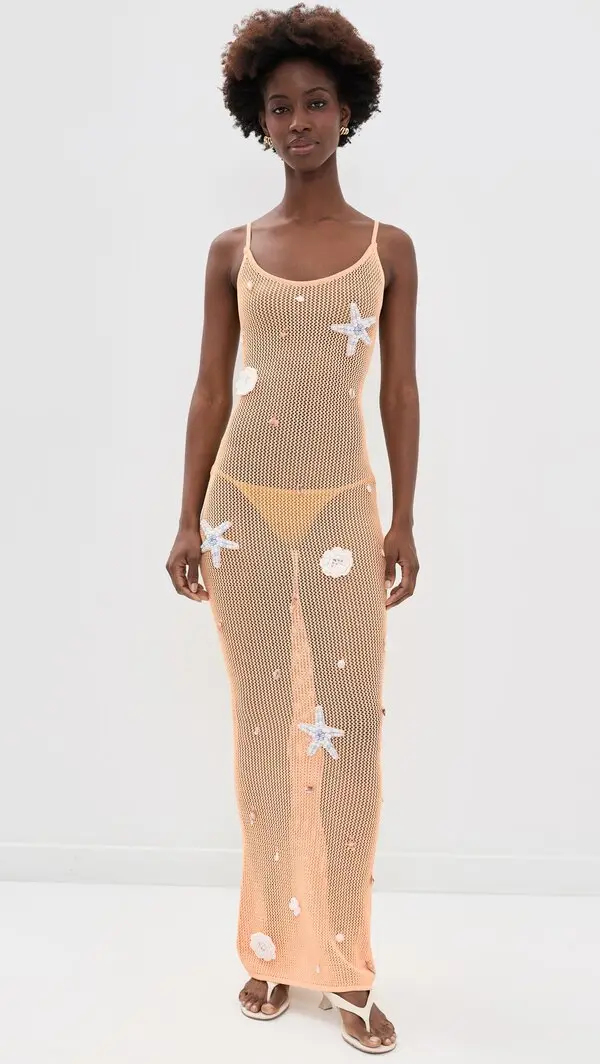 DUR DOUX Sand Shell Maxi Dress