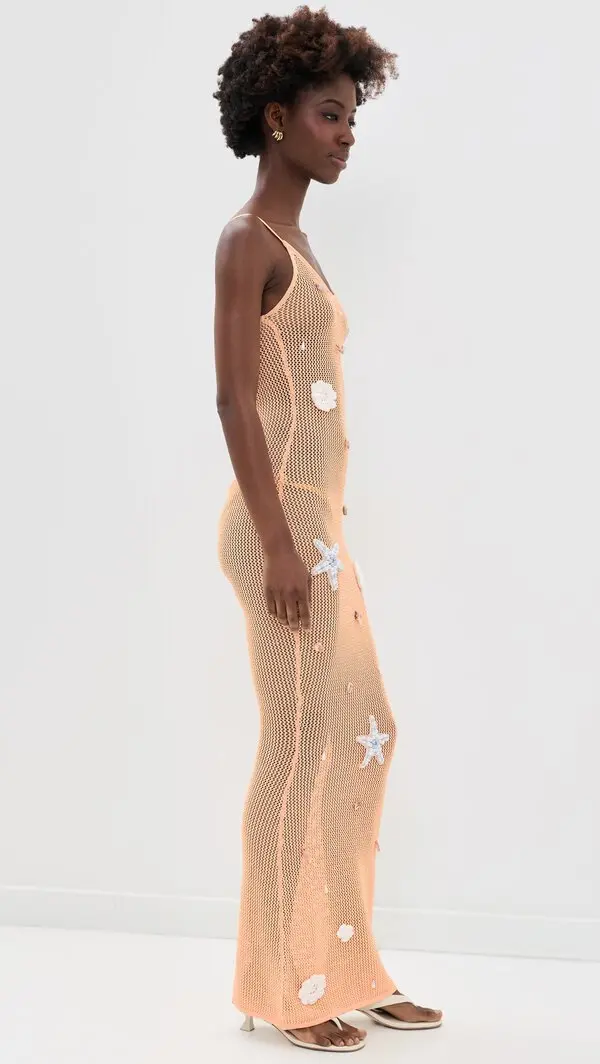 DUR DOUX Sand Shell Maxi Dress