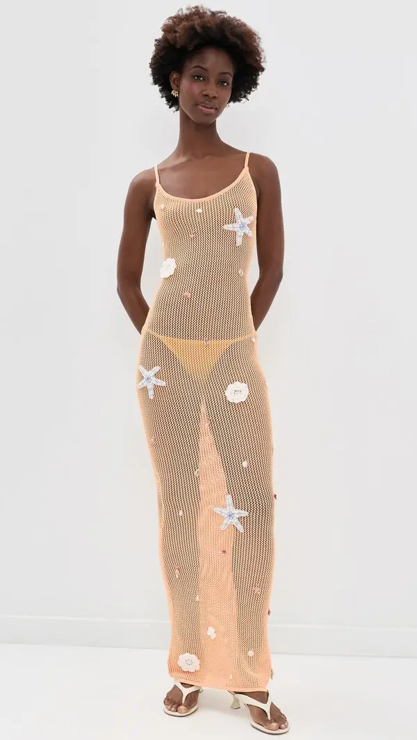 DUR DOUX Sand Shell Maxi Dress