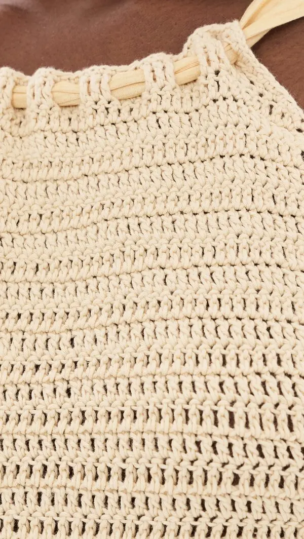 Ba&sh Cedric Crochet Halter Neck Tank Top