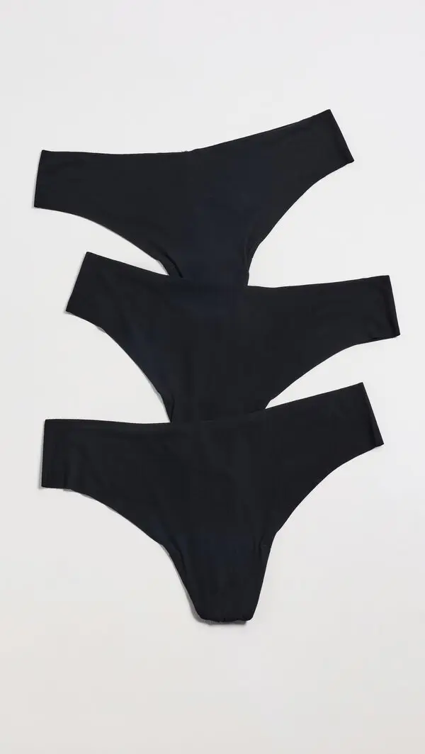Commando Butter Mid-rise Thongs 3 Pack - Multi