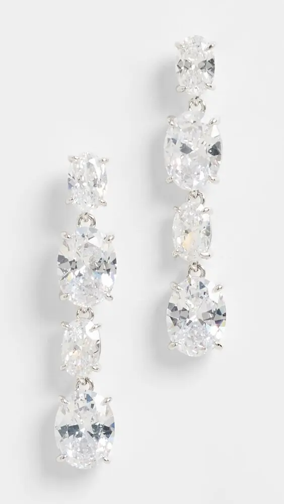 Shashi Bessett Oval Drop Earrings