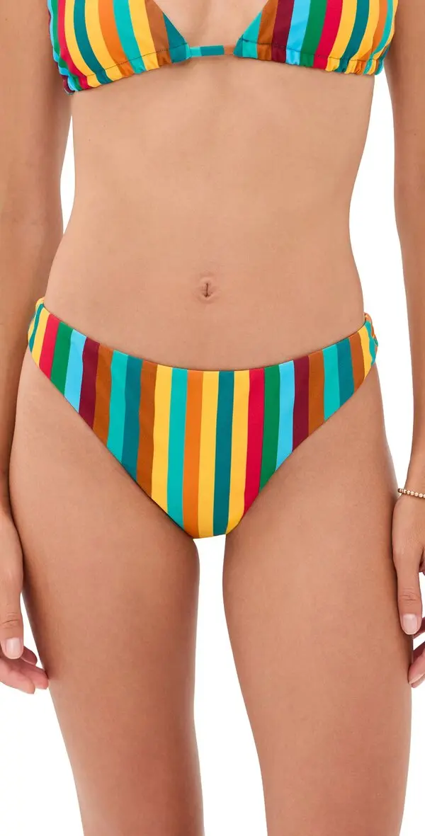 SIMONMILLER Bwai Bikini Bottoms - Vibrant Multi Stripe