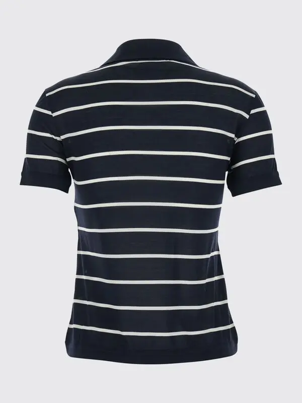 Max Mara Striped Polo Shirt - Blue