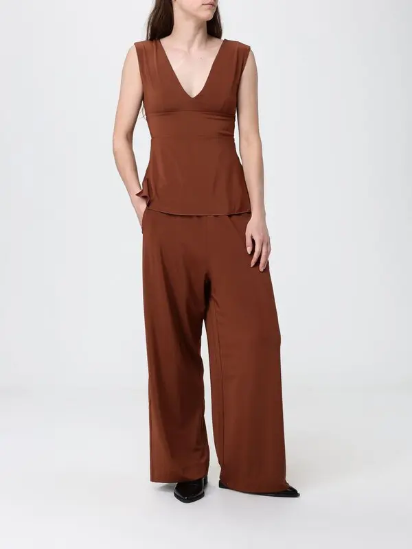Max Mara V-neck Sleeveless Top - Brown