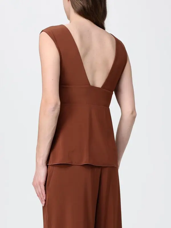 Max Mara V-neck Sleeveless Top - Brown
