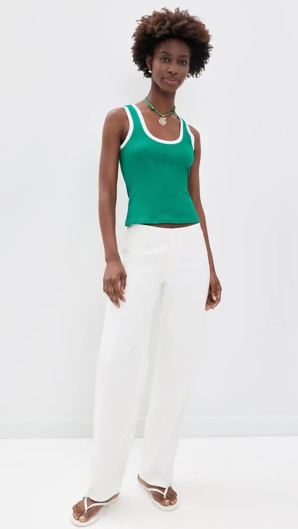 Z Supply Sirena Colorblocked Ribbed Tank