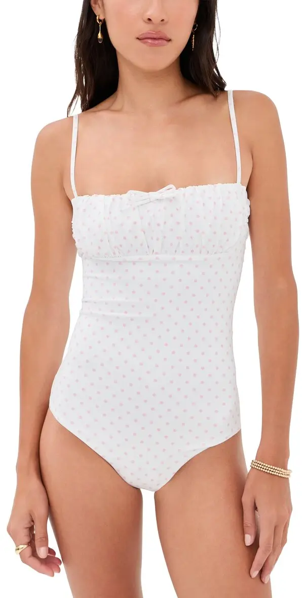 Caroline Constas Melody Piece - White Pink Cherub