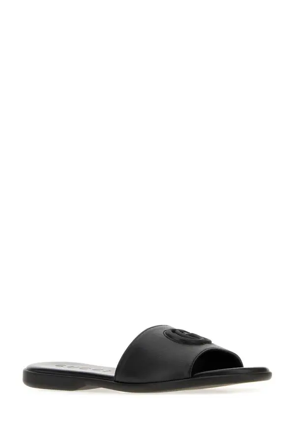 Gucci Nappa Leather Slide Slippers - Multicolor