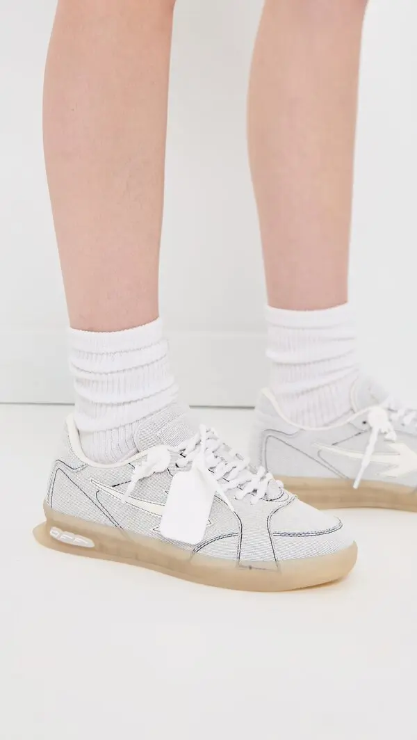 Off-White Denim Lace-up Sneakers