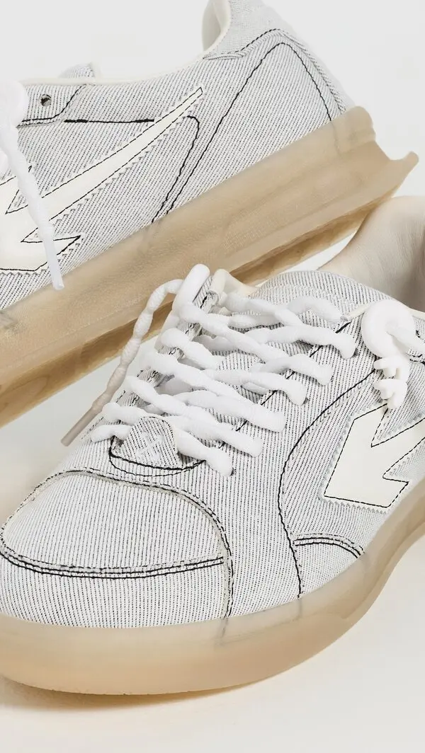 Off-White Denim Lace-up Sneakers