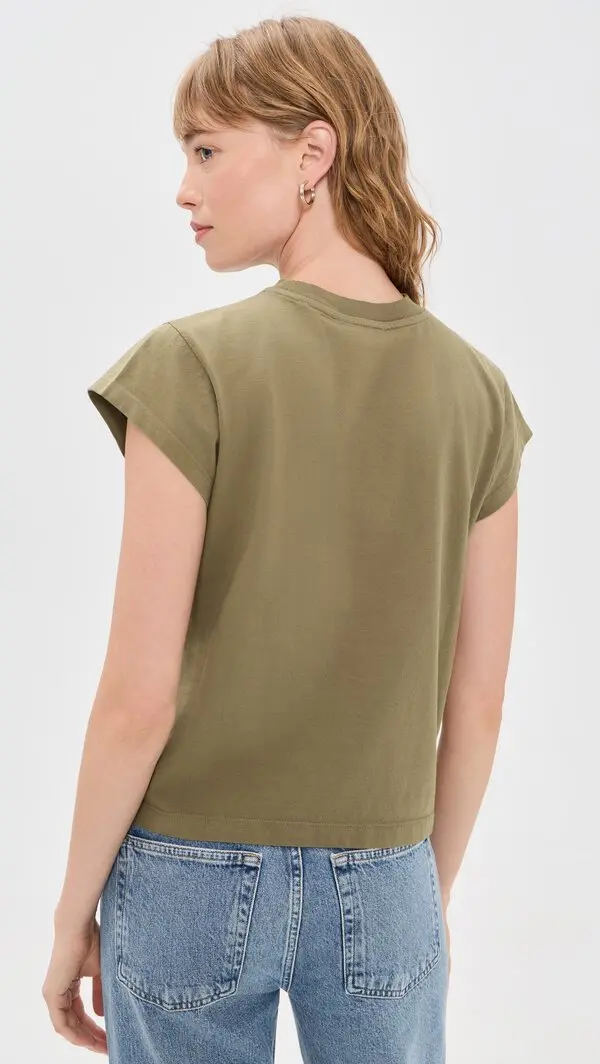 AGOLDE Bryce Cap Sleeve Tee