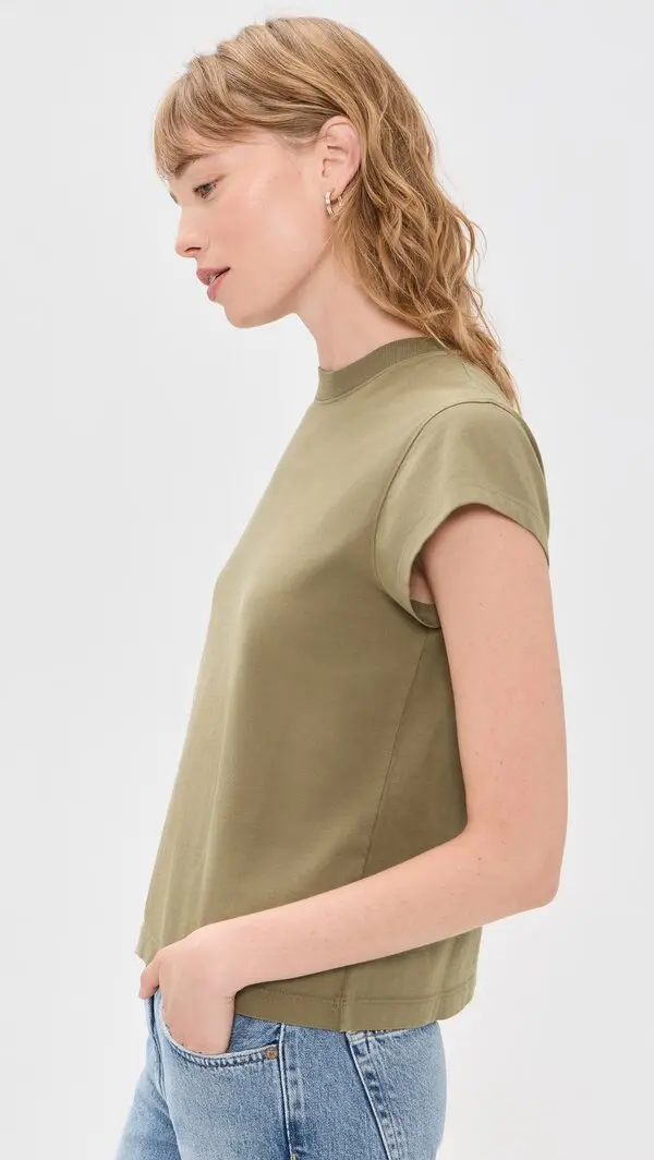 AGOLDE Bryce Cap Sleeve Tee