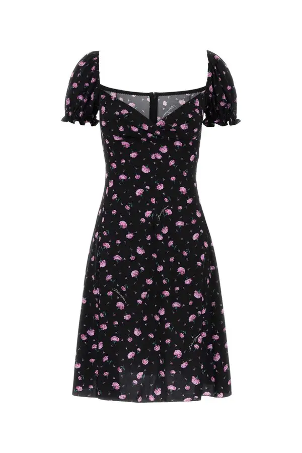 Dolce & Gabbana Printed Stretch Silk Mini Dress - Multicolor
