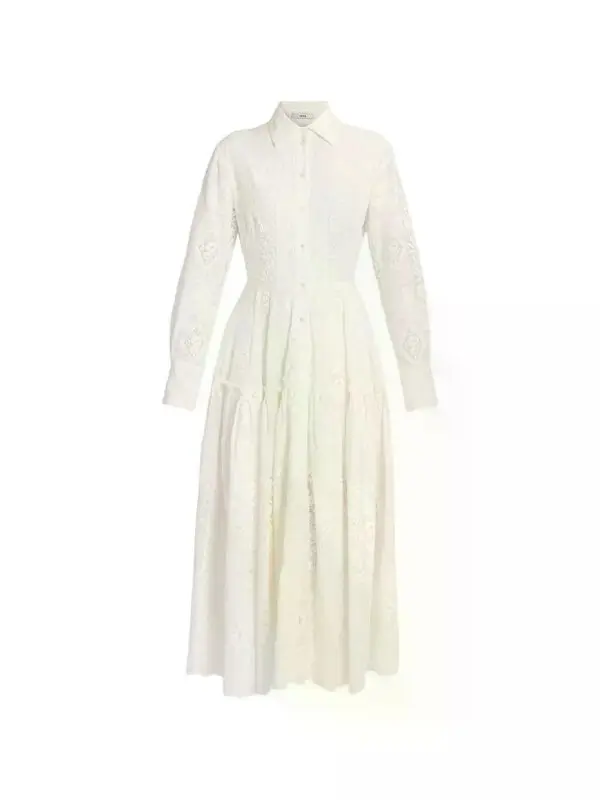 Erdem Embroidered Shirt Dress