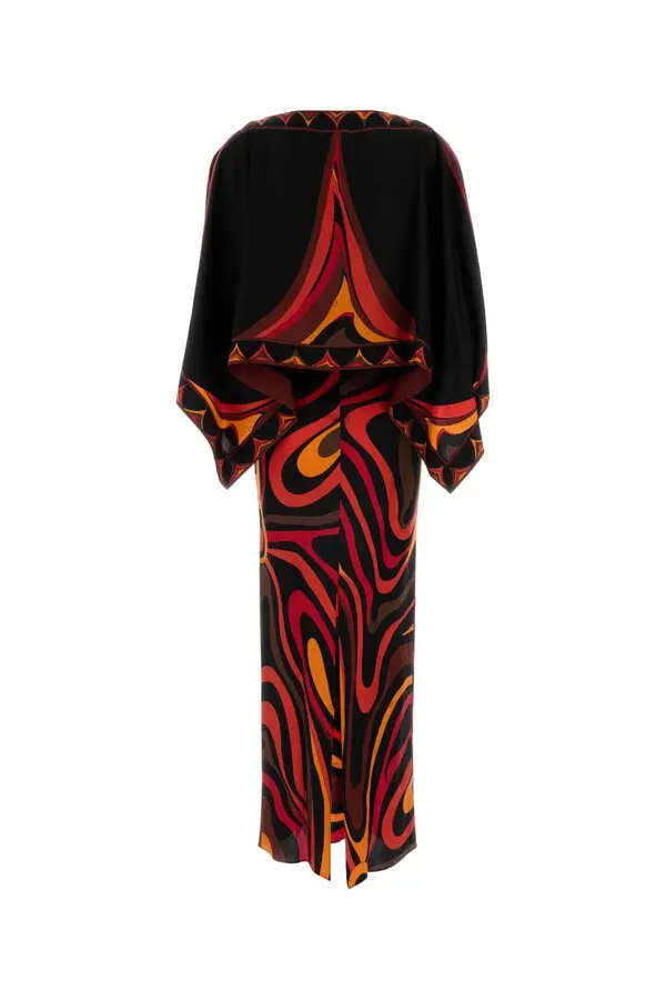 Emilio Pucci Printed Silk Maxi Dress