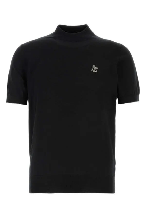 Brunello Cucinelli Knit T-shirt - Black