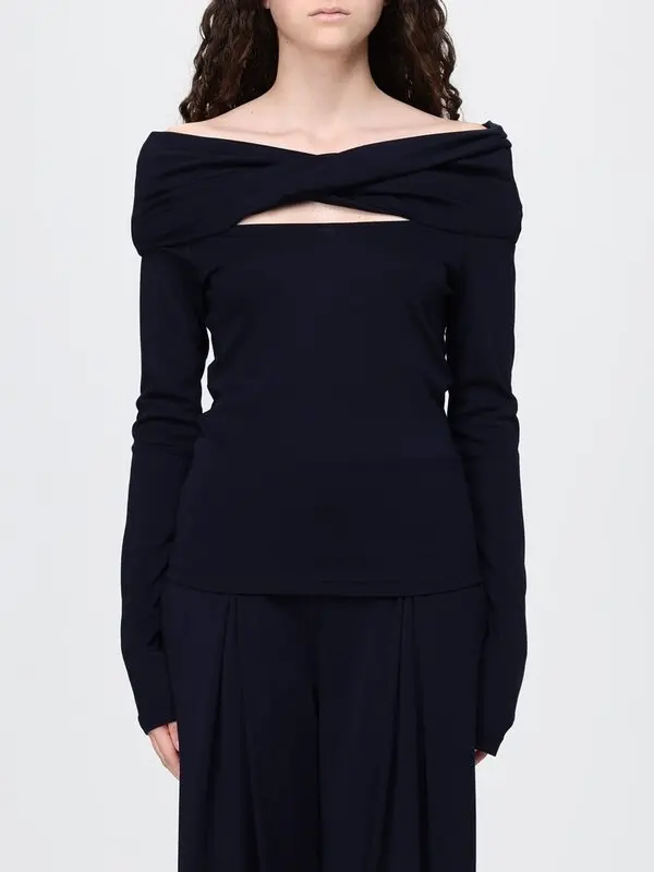 Max Mara Long Sleeve Knit Top - Blue