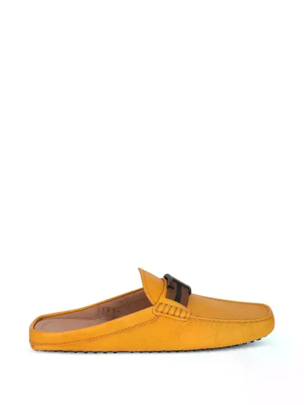 TOD'S T-logo Gommino Mules - Yellow