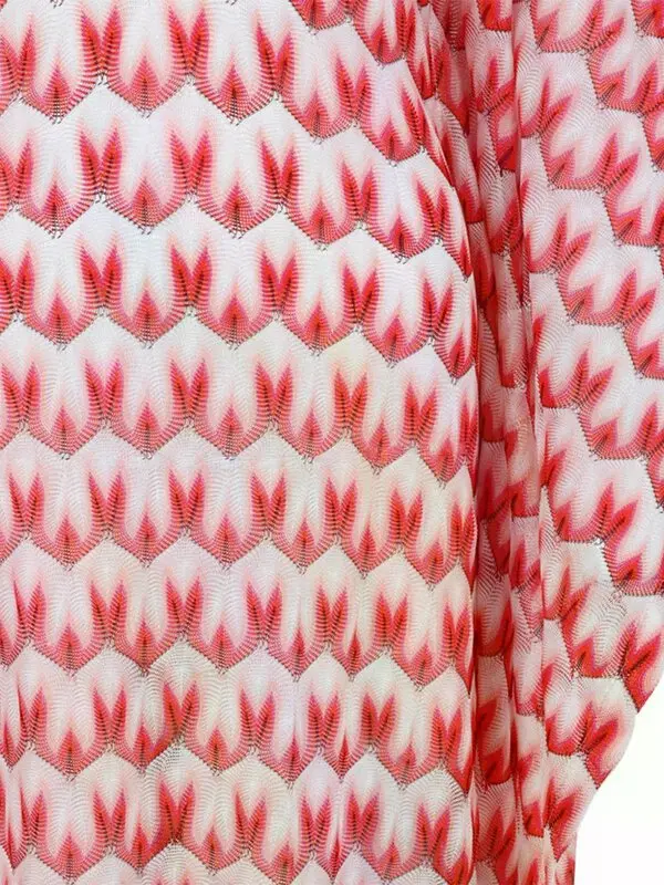 Missoni Zigzag Knit V-neck Dress