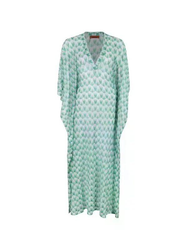 Missoni Zigzag-knit V-neck Dress