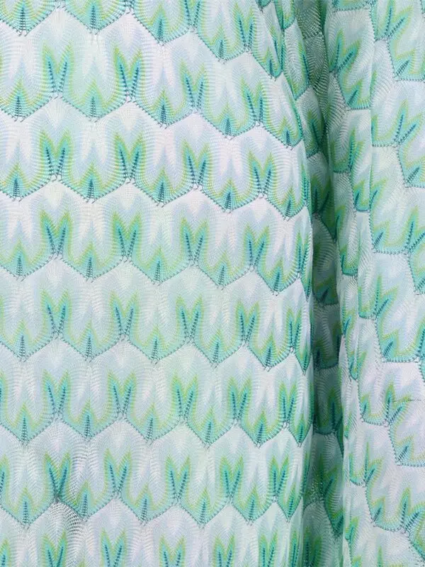 Missoni Zigzag-knit V-neck Dress