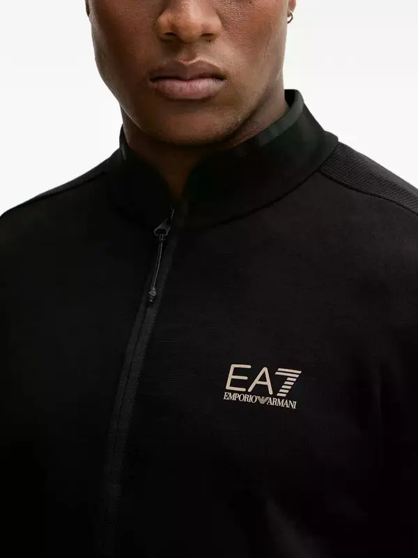 EA7 Emporio Armani Logo-print Zip-up Sweatshirt
