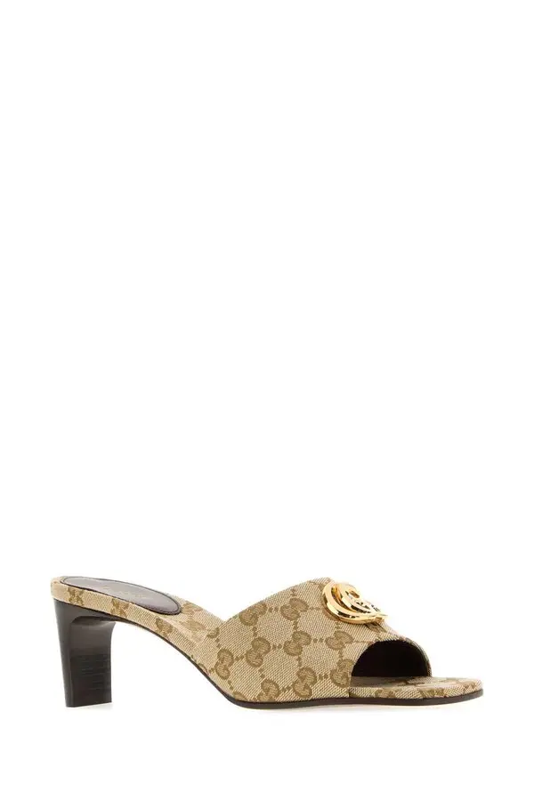 Gucci Gg Canvas Mules