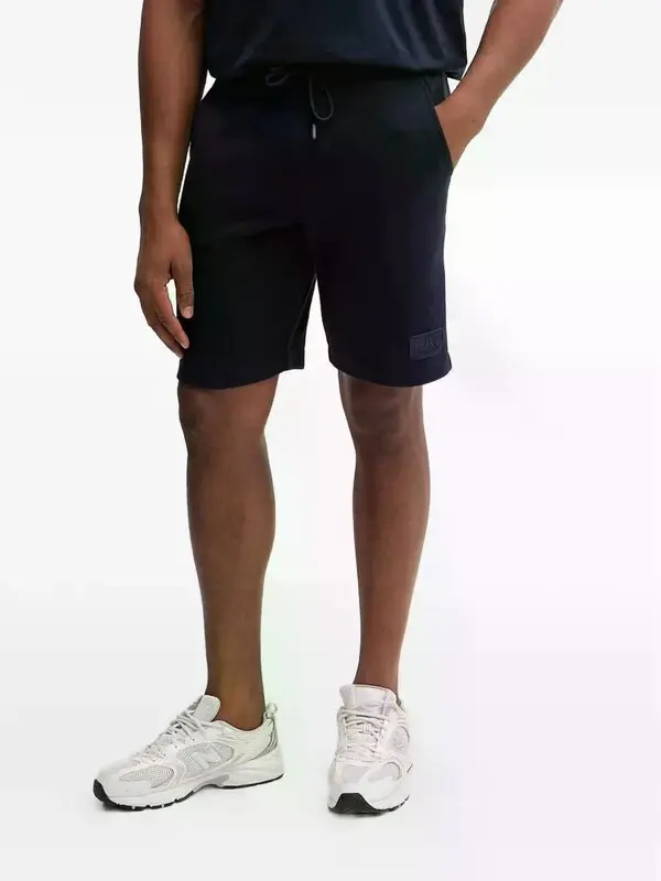 EA7 Logo-patch Drawstring Shorts