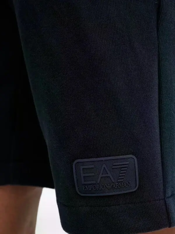 EA7 Logo-patch Drawstring Shorts