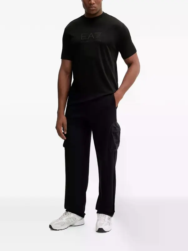 EA7 Logo-print Crew-neck T-shirt