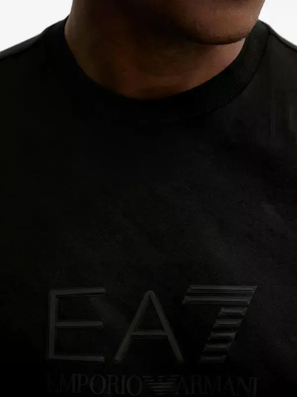EA7 Logo-print Crew-neck T-shirt
