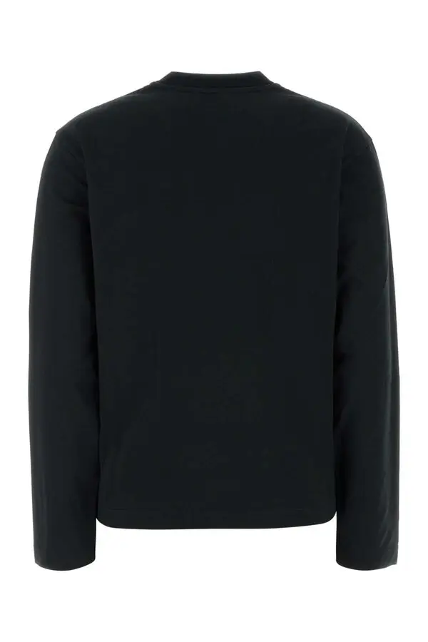 JIL SANDER Long Sleeve Cotton T-shirt - Black