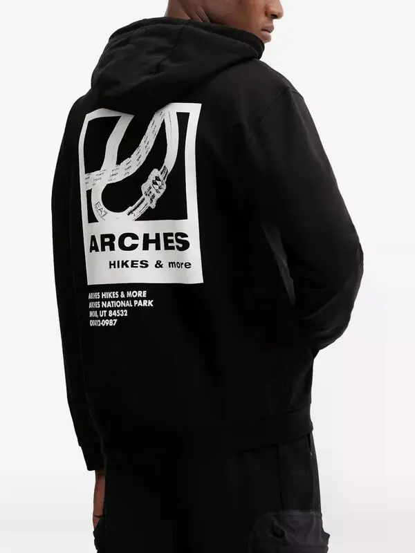 EA7 Graphic Print Hoodie