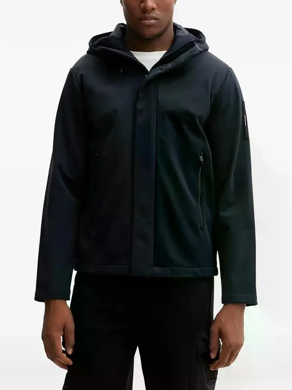 EA7 Logo-patch Hooded Jacket