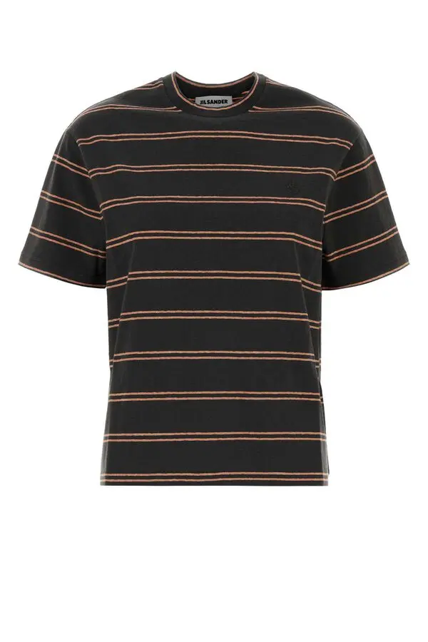 JIL SANDER Embroidered Cotton T-shirt - Multicolor