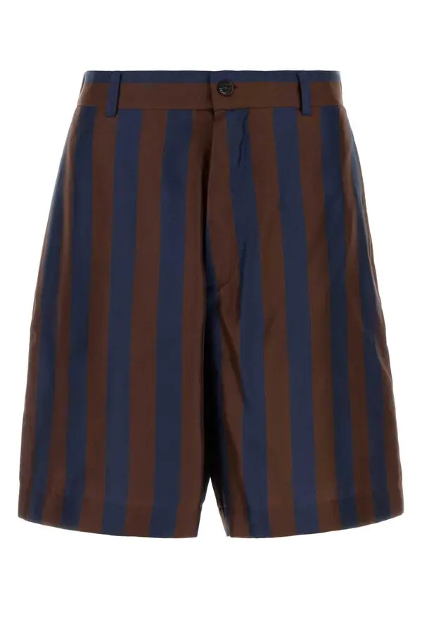 Fendi Printed Silk Bermuda Shorts